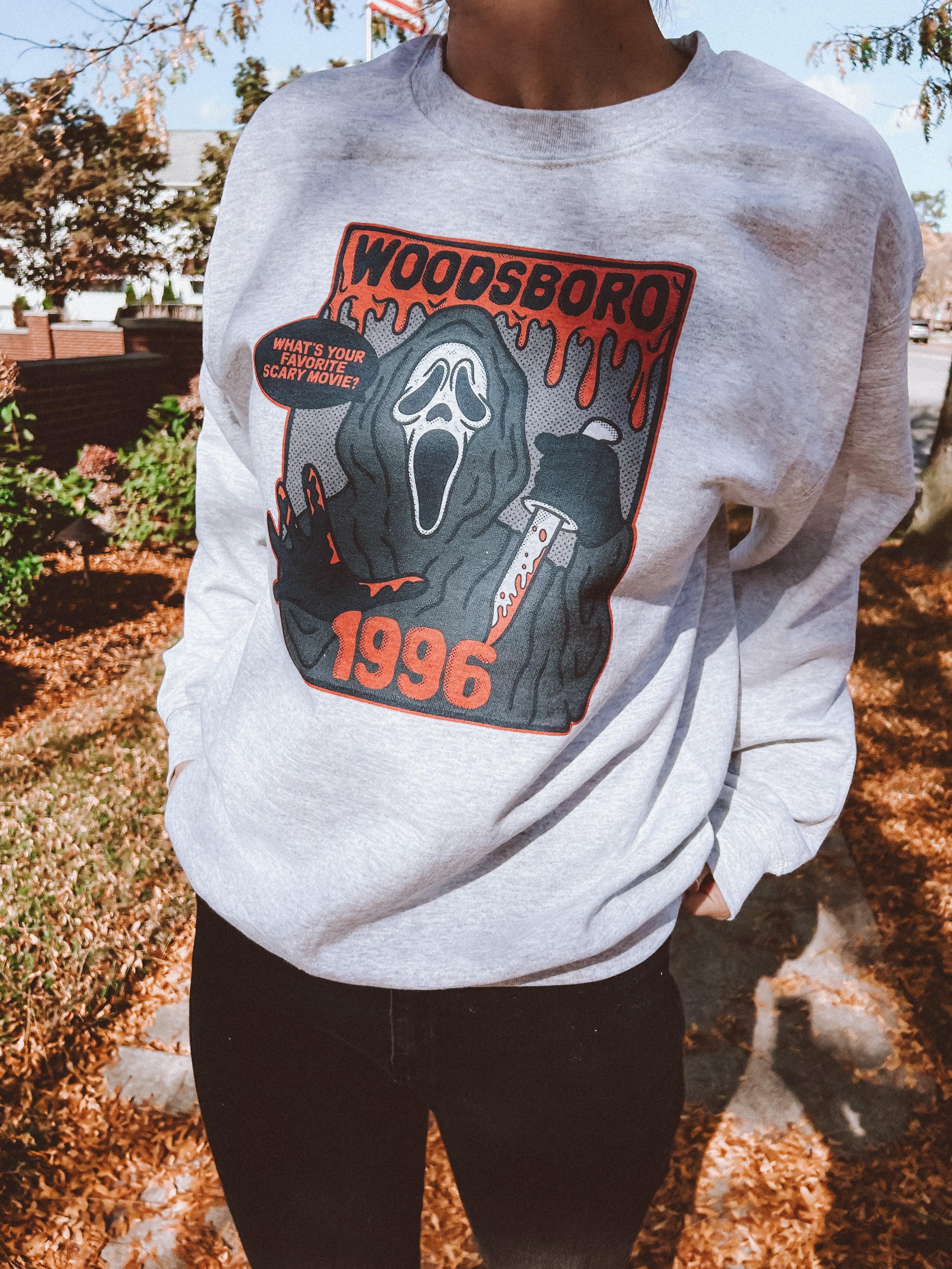 Ghostface/ Scream comic book style pullover – Not Your Average Babe